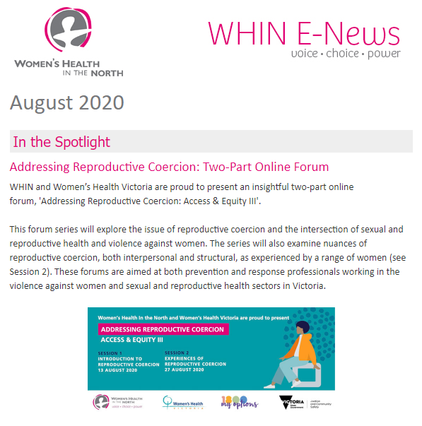 Women's Health In the North | Home