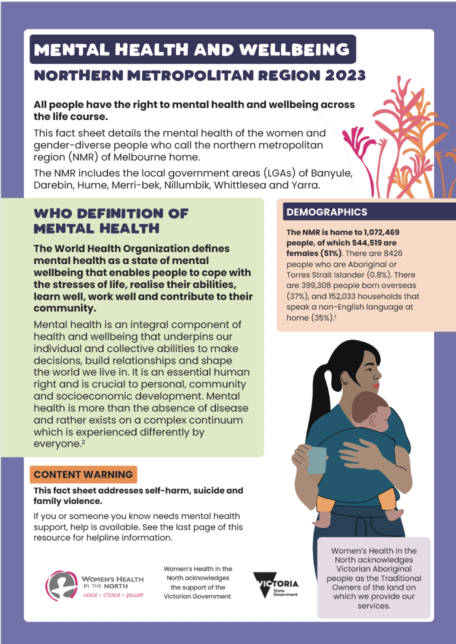 Women's Health In the North | Gender Equity, Health and Wellbeing Resources